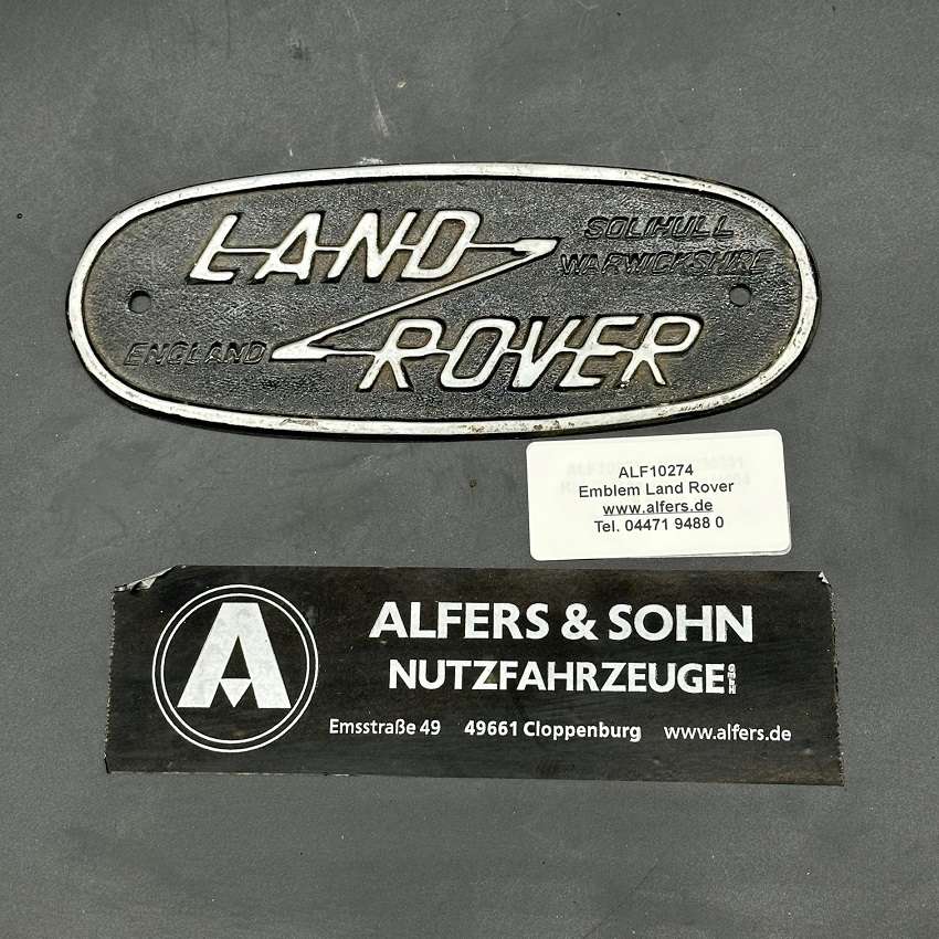 Land Rover Emblem, Alu | Alfers & Sohn Nutzfahrzeuge GmbH